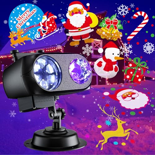 FLITI Brighter Christmas Projector Lights Outdoor, 2024 Upgraded ...