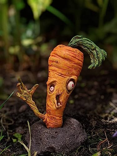 Halloween Vegetable Zombie Statue,Realistic Carrot Potato zombie Garden ...