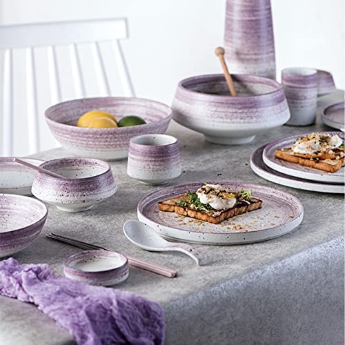 icVantA 30 Pieces Premium Porcelain Dinnerware Sets, Round Ceramics ...