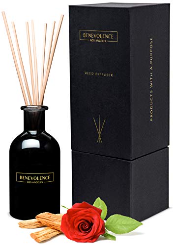 Reed Diffusers for Home | Rose & Sandalwood Fragrance Diffuser ...