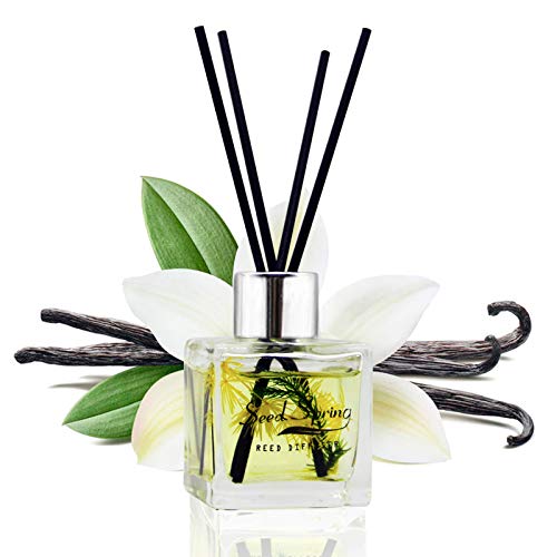 Seed Spring Reed Diffuser Set with Sticks,Vanilla Scent Oil for Bedroom ...