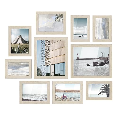 SONGMICS Collage Picture Frames, Set of 10 Photo Frames, Collage Frames ...